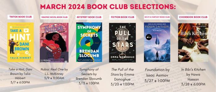 TikTok Book Club Pick - March 7th at 6:00pm