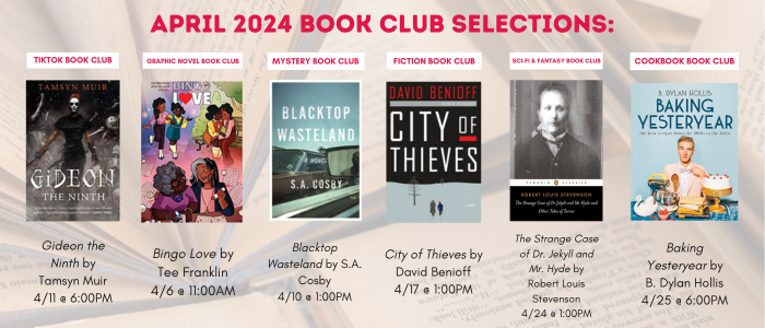 TikTok Book Club Pick - April 11th at 6:00pm